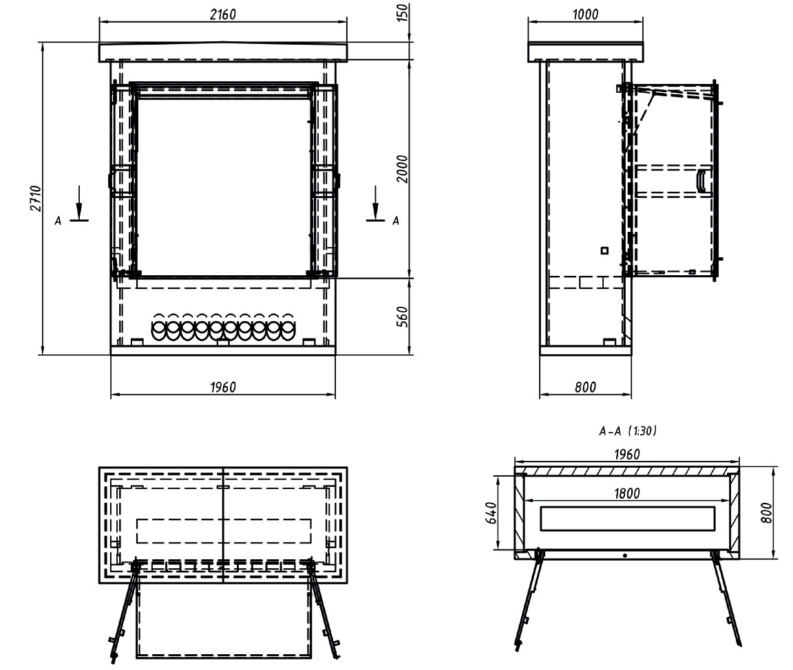 Automated outdoor lighting dispatch device in concrete configuration ...